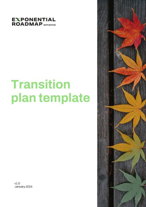 Transition plans - Exponential Roadmap Initiative